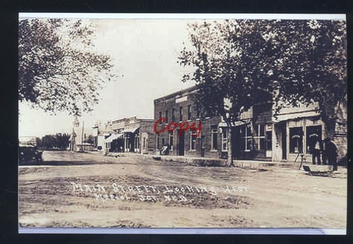 REAL PHOTO MCCOOL JUNCTION NEBRASKA DOWNTOWN STREET SCENE POSTCARD COPY ...