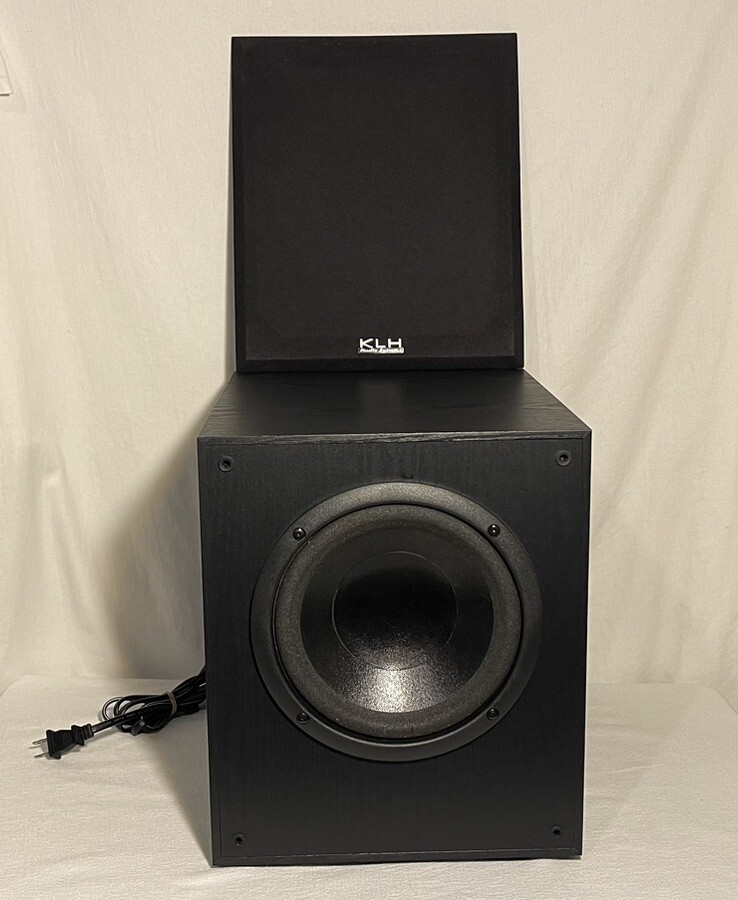 Rare Clean!!! KLH Subwoofer Model ASW8-120B Powered Subwoofer Black | eBay