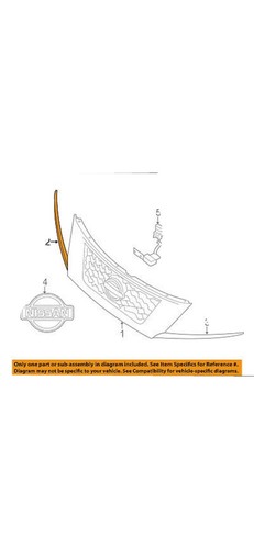 NISSAN OEM 13-16 Pathfinder Grille Grill-Chrome Strip Left 620753KA0A ...