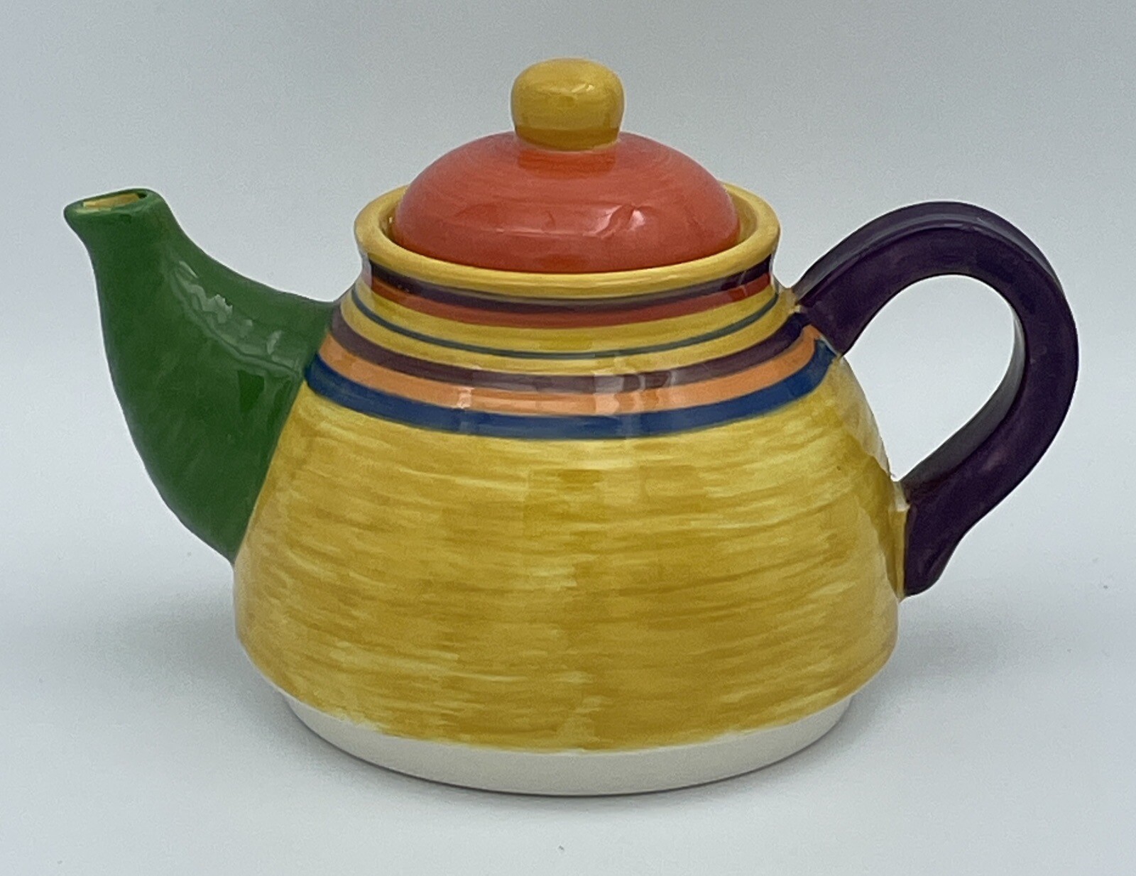 Tea Pot Santa Fe by Pacific Rim Pottery Bright Color Rings What a Gem ...