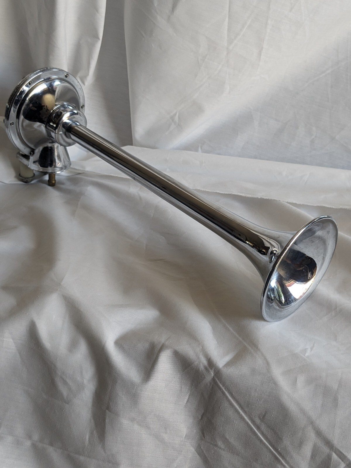 Grover Air Horn 15" Shiny Chrome Grover Products USA Tested Working Los ...