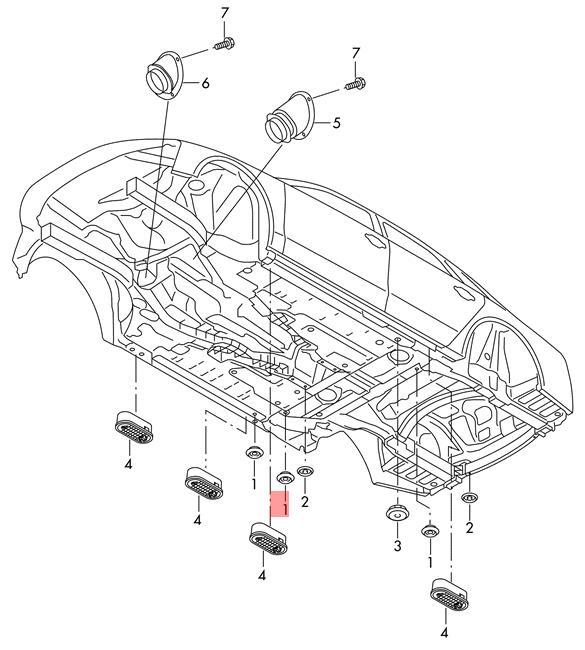 Genuine Bungs X10 VW SKODA AUDI SEAT Amarok Ameo Arteon Beetle ...