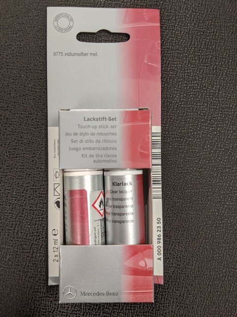 Genuine OEM Mercedes Benz 2 Part Touch Up Paint - 775 Iridium Silver | eBay