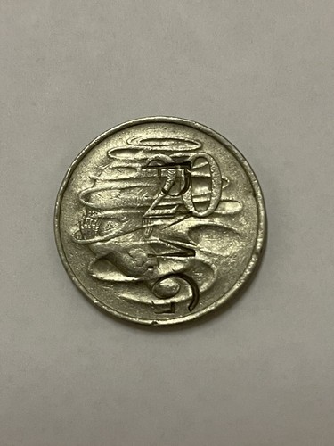 Australia 1980 $20c Coin, Very Rare, Surface have PMG Writing on it ...