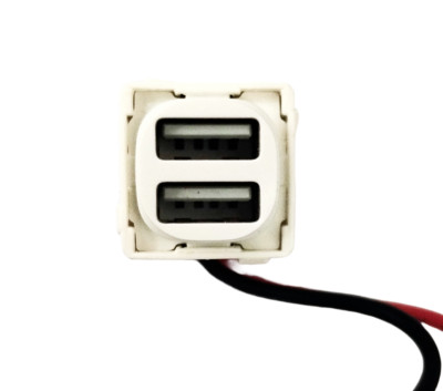 USB mech 2 Amp DOUBLE Power Dual Mechanism Charger Suits Clipsal Wall ...