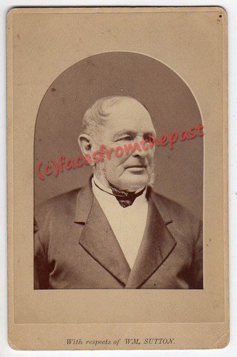 1878 Cabinet Photo of William Sutton(1800-1882) Peabody & Salem Mass | eBay