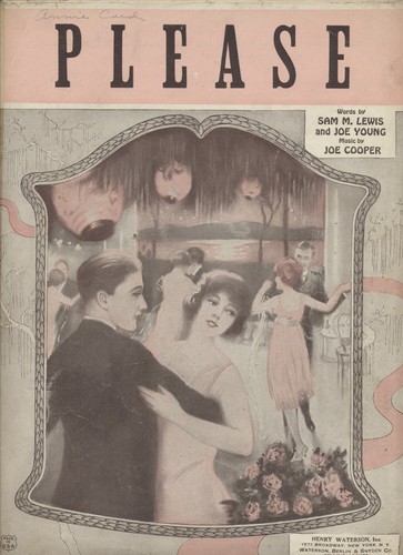 Please 1924 Antique Sheet Music Sam Lewis Joe Young Cooper Henry ...