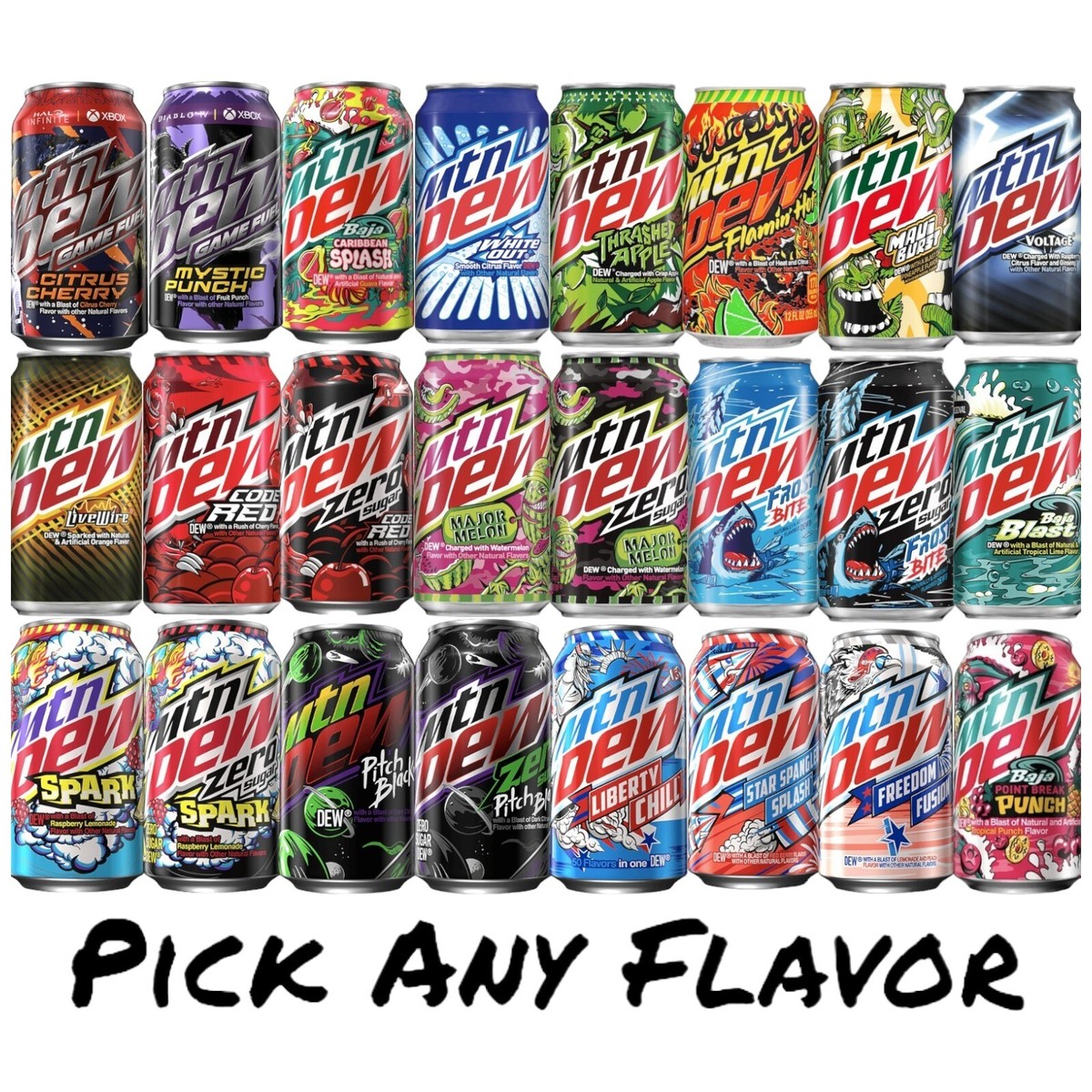 Lista De Todos Los Sabores De Mountain Dew Jamás Elaborados
