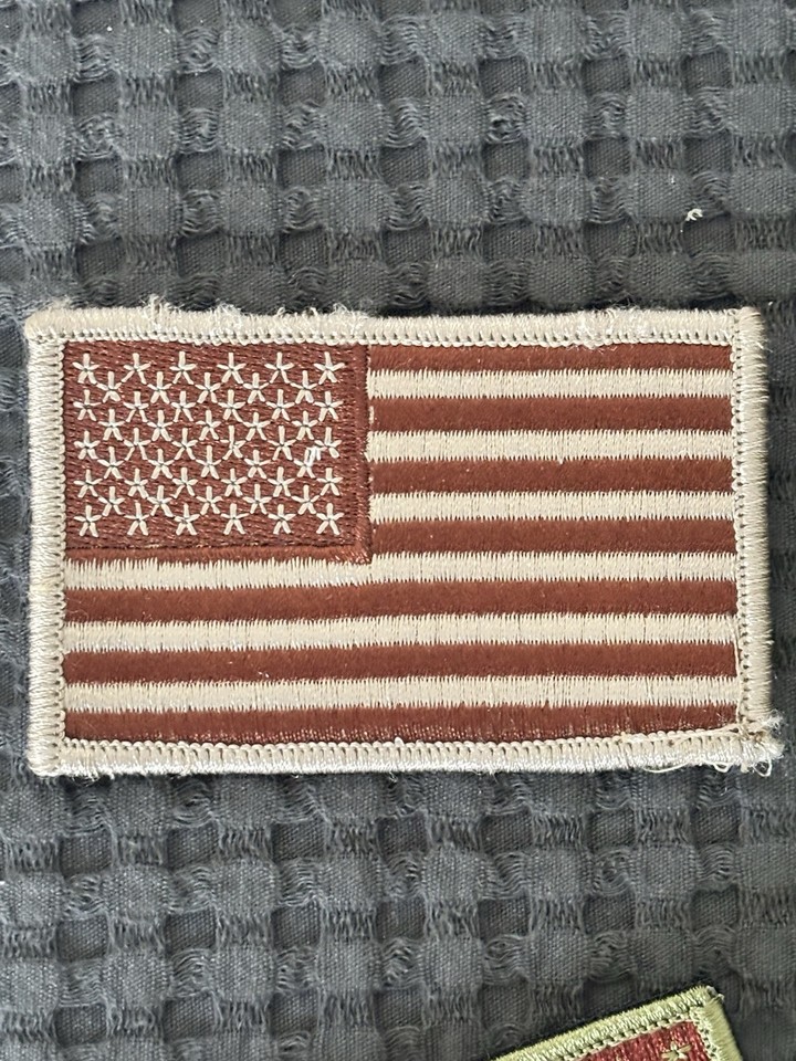 Military US Flag OCP Camo Badge Patch Hook And Loop Used | eBay