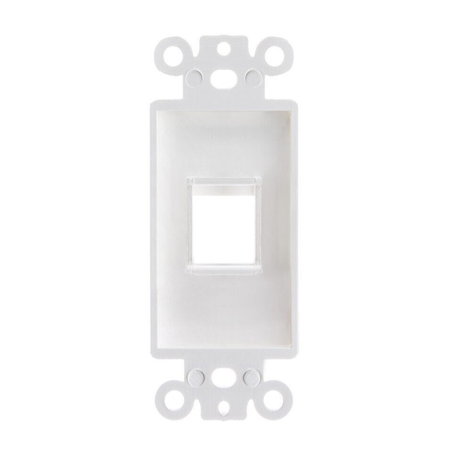 Keystone Wall Plate Insert 1 Port Jack fits Decora Wallplate USB RJ45 ...