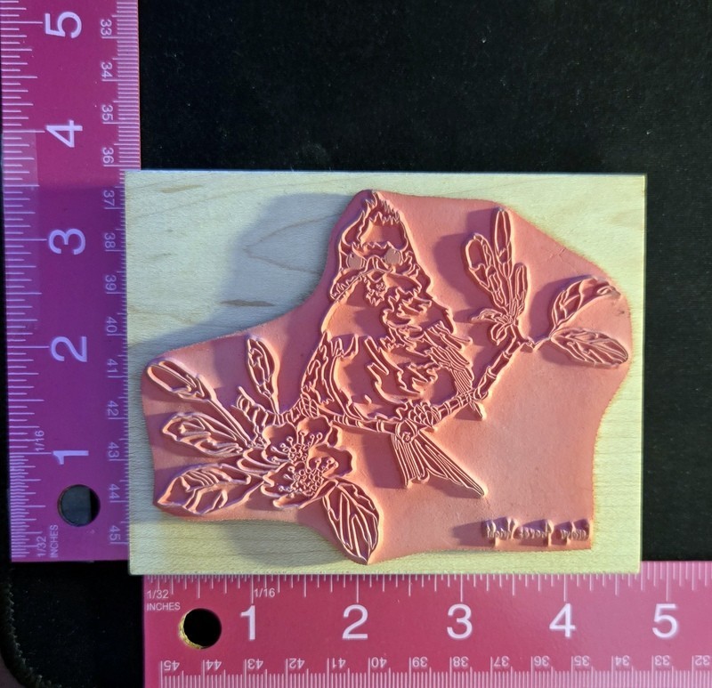 Stamps Happen Wood Mounted Rubber Stamp Cardinal Red Bird Large | eBay