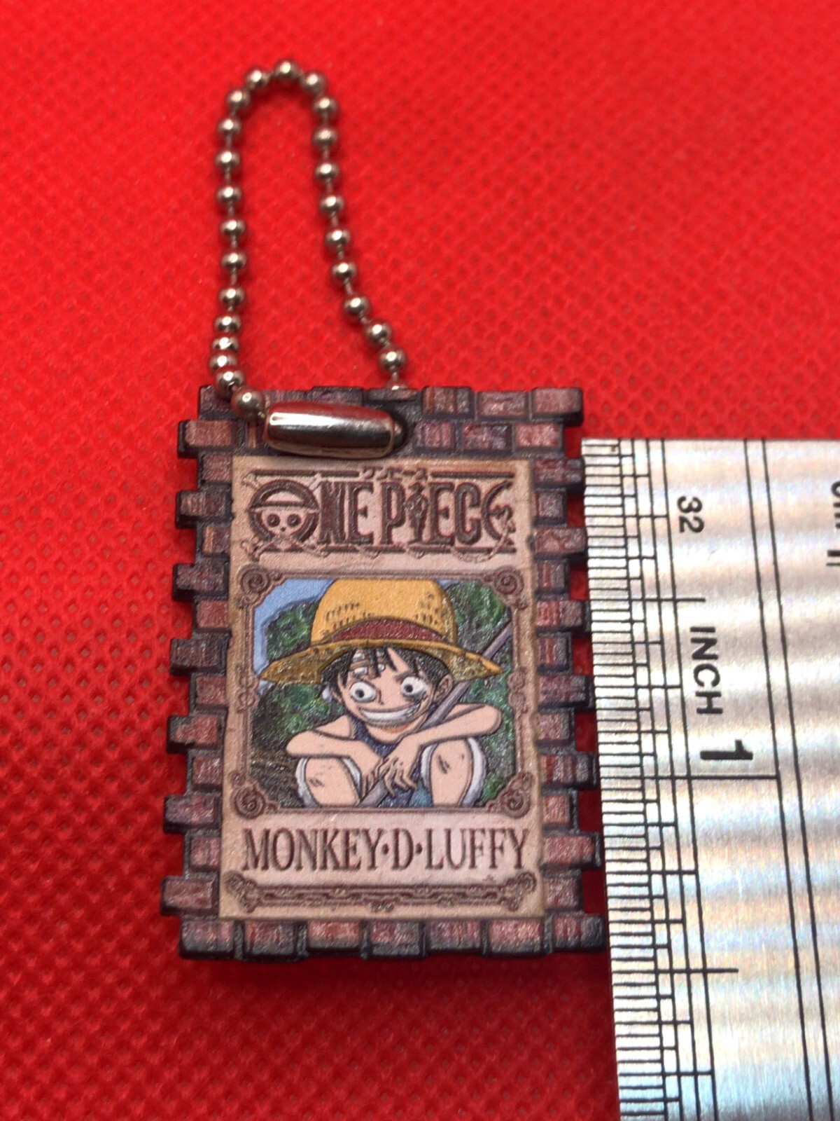 MONKEY D LUFFY One piece 1.5 inch mini Strap Gacha pon over 10years ago ...