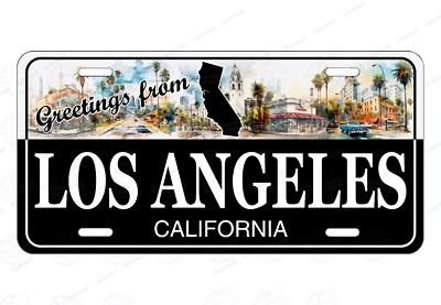Greetings from LA California Novelty License Plate Auto ATV Motorcycle ...
