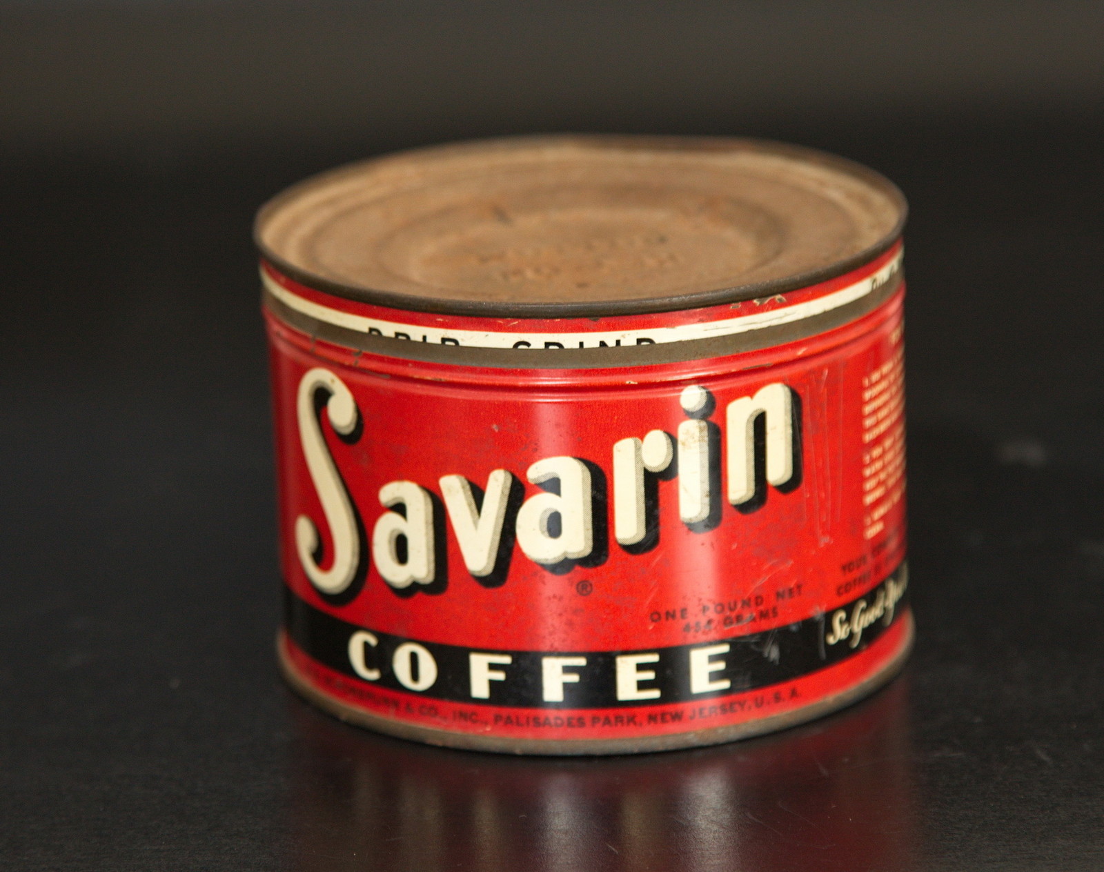 SAVARIN COFFEE – Vintage Round Tin Box Can Made in USA EMPTY | eBay