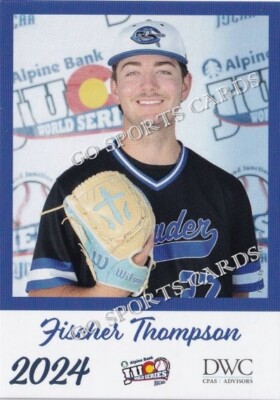 2024 Crowder College Roughriders JUCO Fischer Thompson Baseball ...
