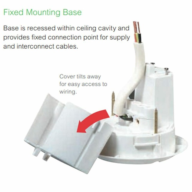 Clipsal 755PFM4 Recessed Flush Photoelectric Smoke Fire Detector Alarm ...