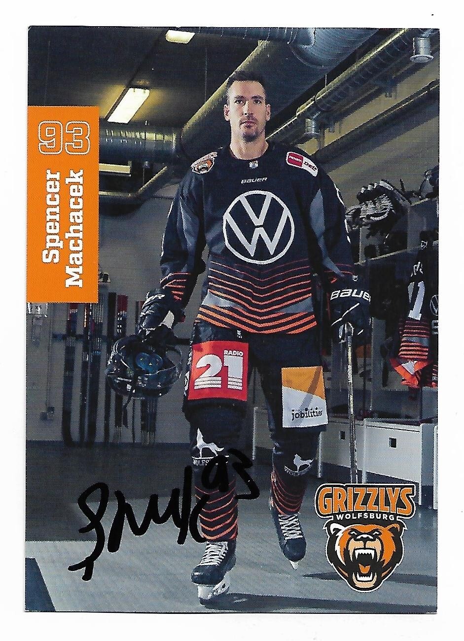 Eishockey AK/Postcard 21-22 - Spencer Machacek - Grizzlys Wolfsburg ...