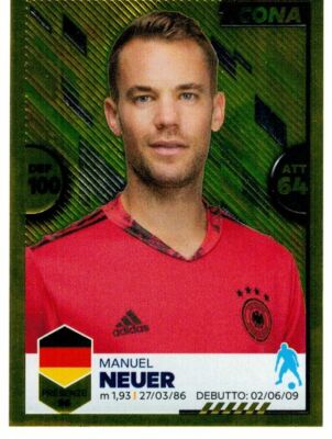 Calciatori Unique sticker N.77 Neuer (Icon) Germany Panini Italy 2021 ...