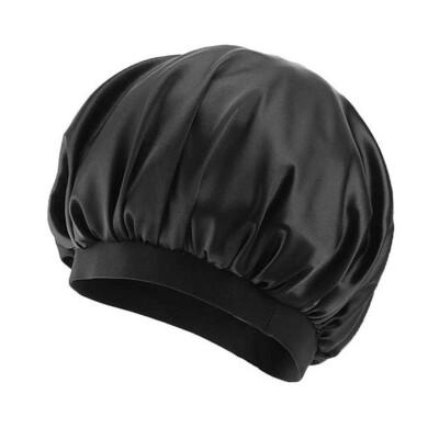 Women Long Hair Care Satin Bonnet Sleep Hat Cap Night Silk feel Cap ...