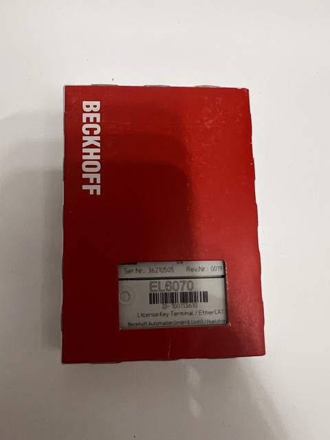Beckhoff EL6070 Licence Key terminal online kaufen | eBay
