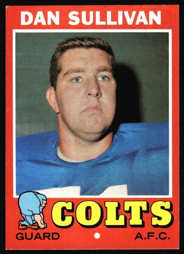 1971 Topps Dan Sullivan Rookie #108 Baltimore Colts L3 | eBay