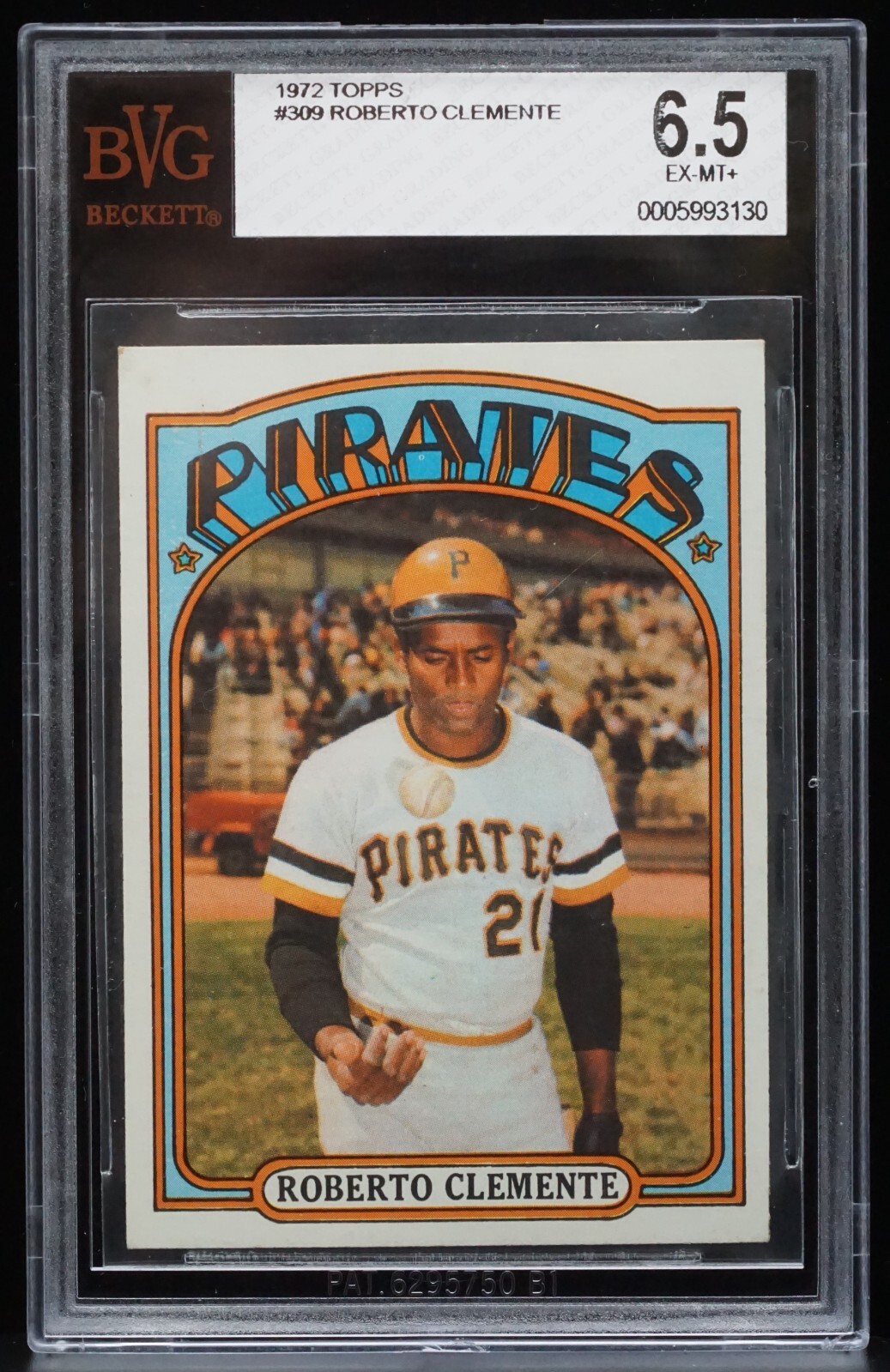 1972 Topps ROBERTO CLEMENTE Pittsburgh Pirates #309 BVG Beckett EX-MT+ ...