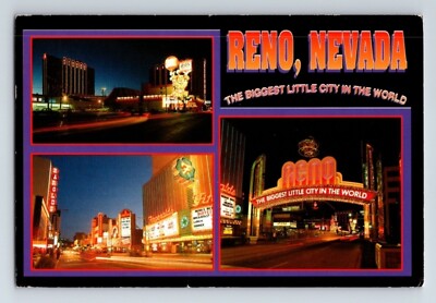 A10 Postcard 1990’s Reno Nevada Casinos Postmark Reno NV 1065a | eBay