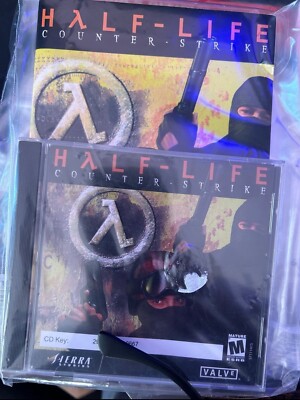 HALF LIFE COUNTER STRIKE BIG BOX PC 2000 SIERRA VALVE GAME/CASE/MANUAL ...
