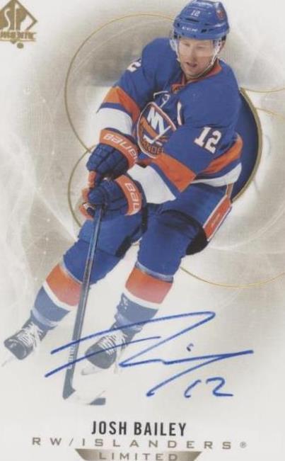 2020-21 SP Authentic - Josh Bailey #39 Limited Autographs (AU) for sale ...
