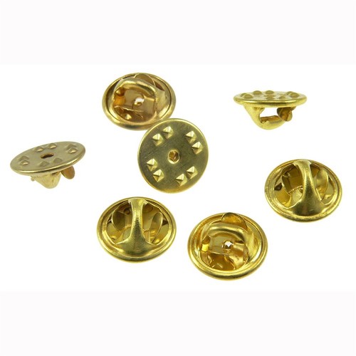 Lot 50 Gold Brass Military Police Pin Backs Clutch Clasp Catch Fastener ...