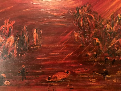 Beautiful Oil Painting On Canvas Hanoi School Hanoi Asia Sea Ocean Boat ...
