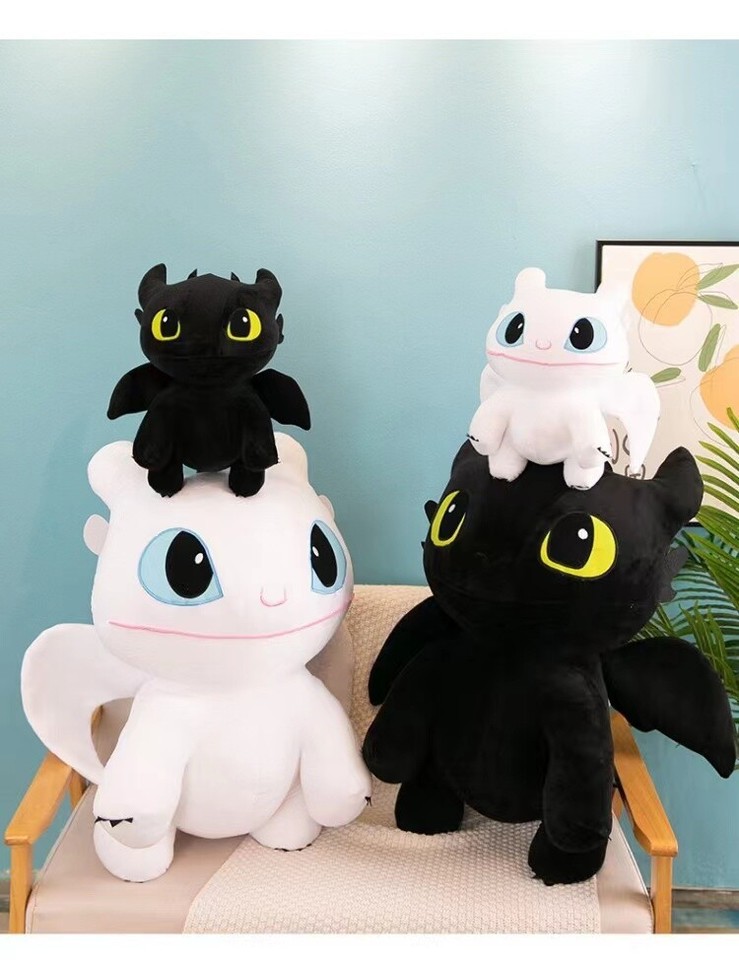 How To Train Your Dragon Figures Toothless Kids Stuffed Plush Soft Toy ...