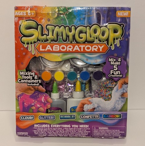 Slimy Gloop Slime Laboratory - Ultimate Slime Kit for 5 Fun Creations ...