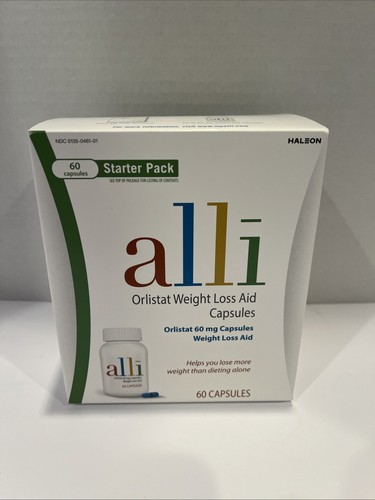alli Weight Aid Diet Pills 60mg Capsules 60 Ct Starter Pack Ex 08/2026 ...