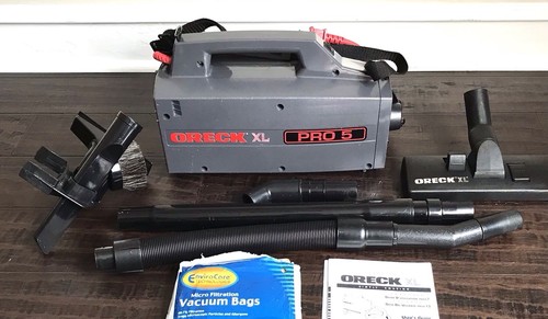 Oreck XL Pro 5 BB900-DGR Compact Canister Vacuum Cleaner & Extras-Works ...