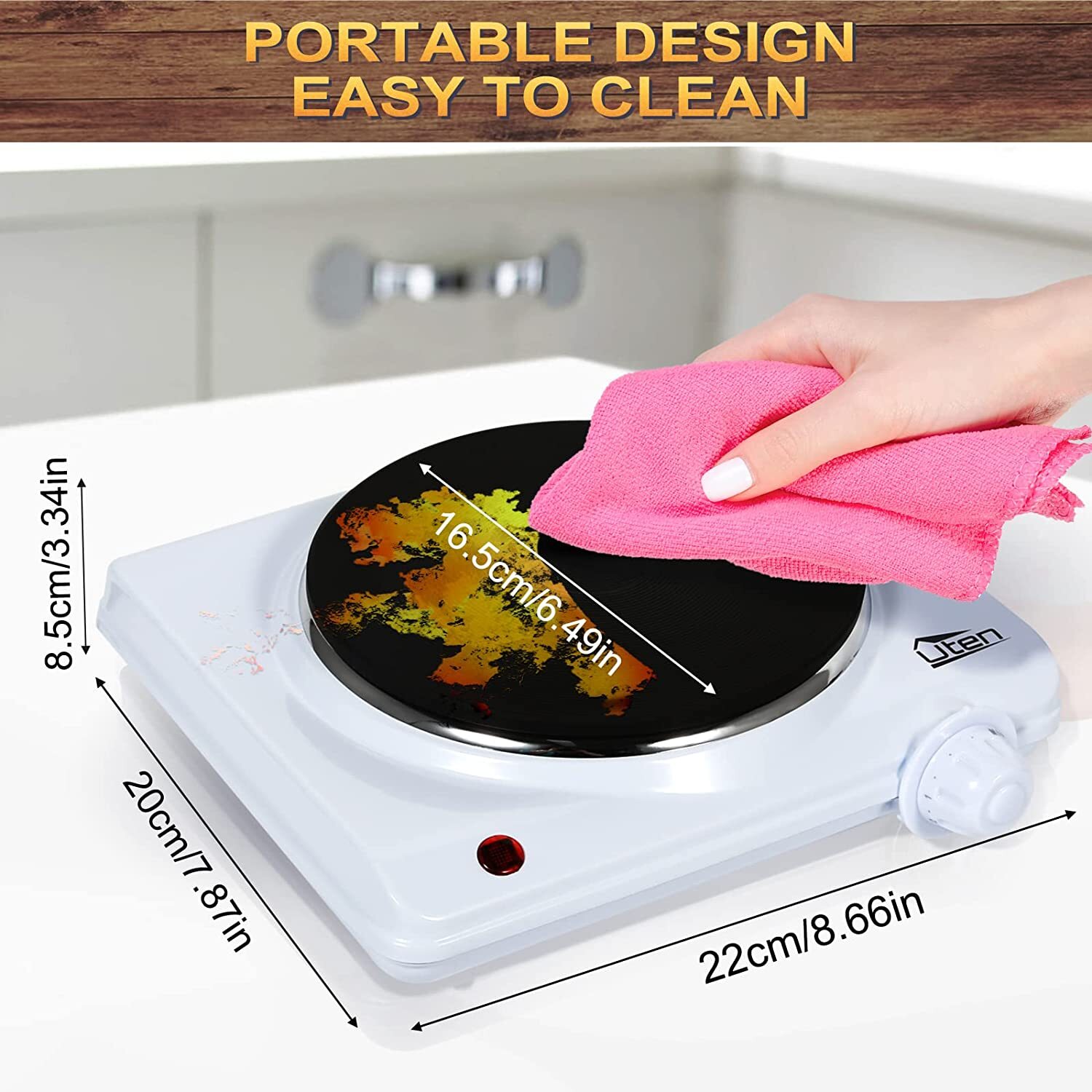 Portable Single Electric Hot Plate Cooking Hob Cooker Hotplate Stove ...
