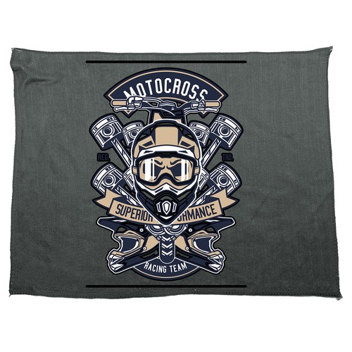 Motocross Racing Team Dirt Bike - Kitchen Cleaning Cloth Dish Tea ...