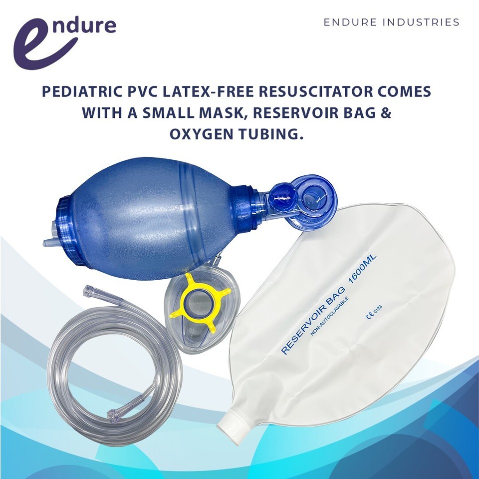 Pediatric Airway Emergency KIT, Resuscitator BVM, 4 Berman OPA + 2 ...