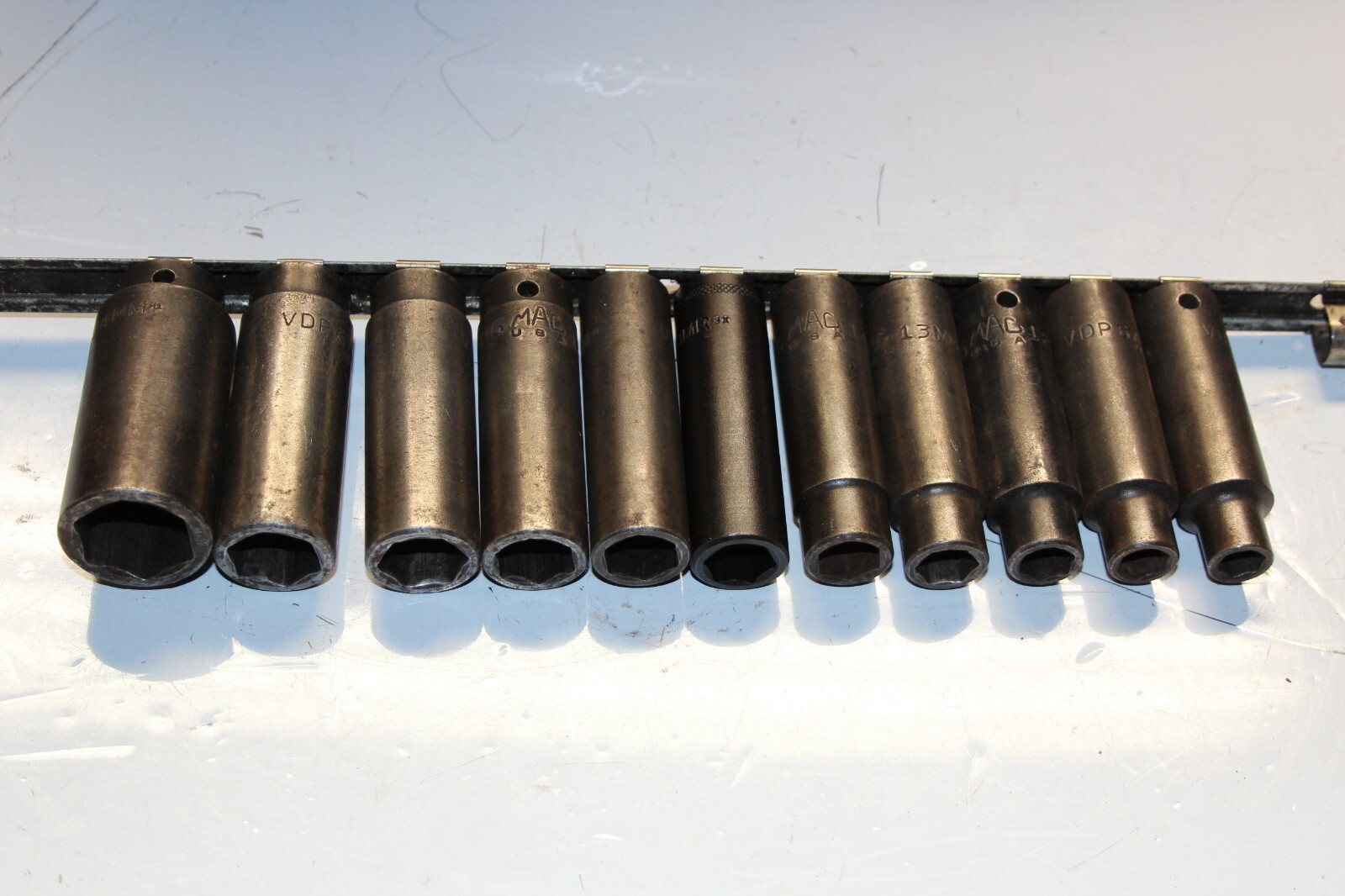 MAC TOOLS 1/2" Drive Deep METRIC Impact Socket SET 11pcs USA VDP624MM ...