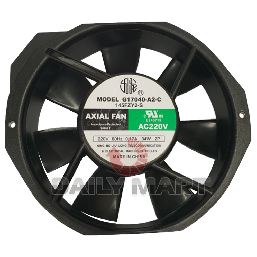New In Box G17040-A2-C Axial AC Fan 2P AC220/240V 0.14A 50/60Hz 30.8W ...