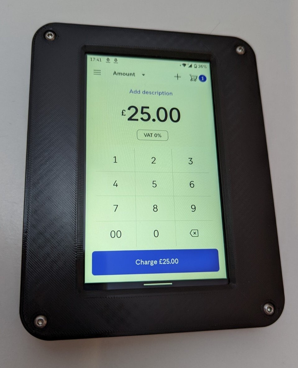 Wall box secure enclosure for NEW Zettle Terminal card reader ...