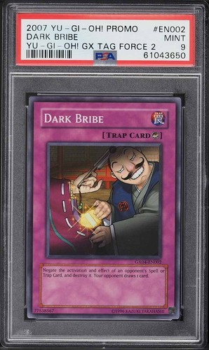 PSA 9 Mint - Dark Bribe GX04-EN002 GX Tag Force 2 Super Rare Promo ...