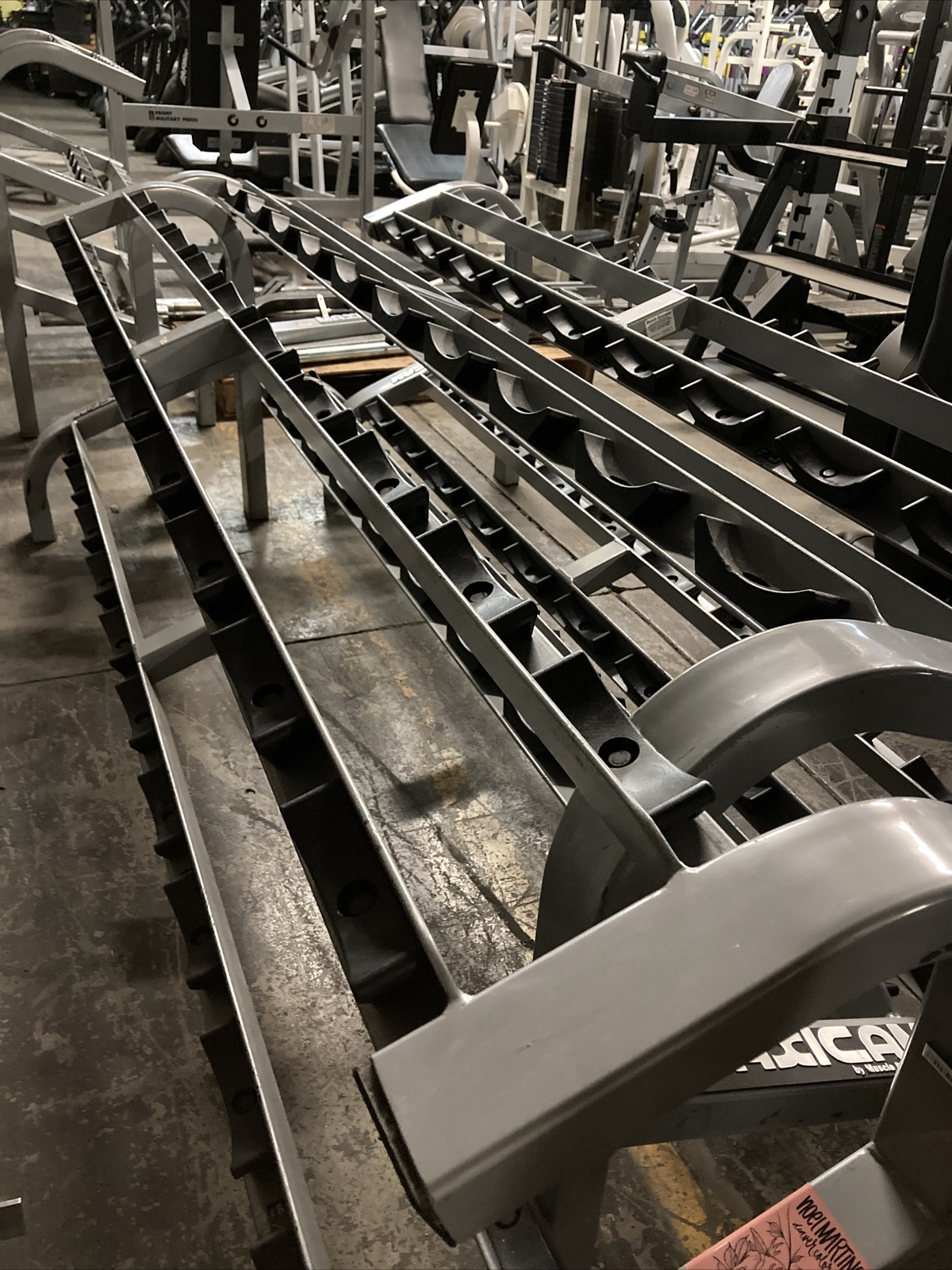 Maxicam Two-Tier Pro Style Saddle USA Dumbbell Rack Made In The USA | eBay