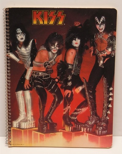 V01 1977 Aucoin Mgt. KISS Spiral Notebook Teen Scene by Stuart Hall 42 ...