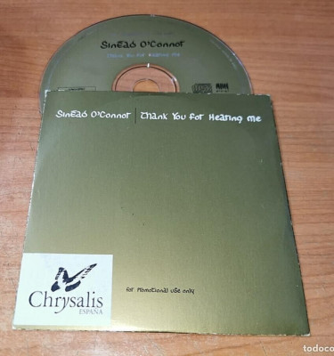 SINEAD O'CONNOR Thank you for hearing me RAREST UK PROMO CD SINGLE CARD ...