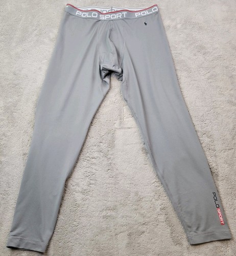 Polo Sport Ralph Lauren Compression Pants Mens Large Gray Running ...