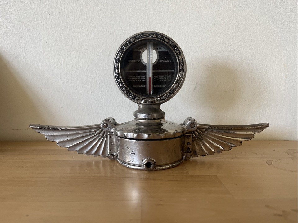 Vintage Ford BOYCE MOTO METER Universal Radiator Winged Cap Hood ...