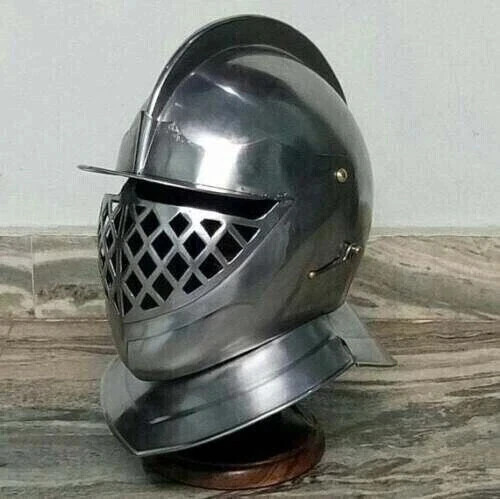 Medieval Helmet Battle Ready Steel Armor Helmet 16 ga Steel | eBay