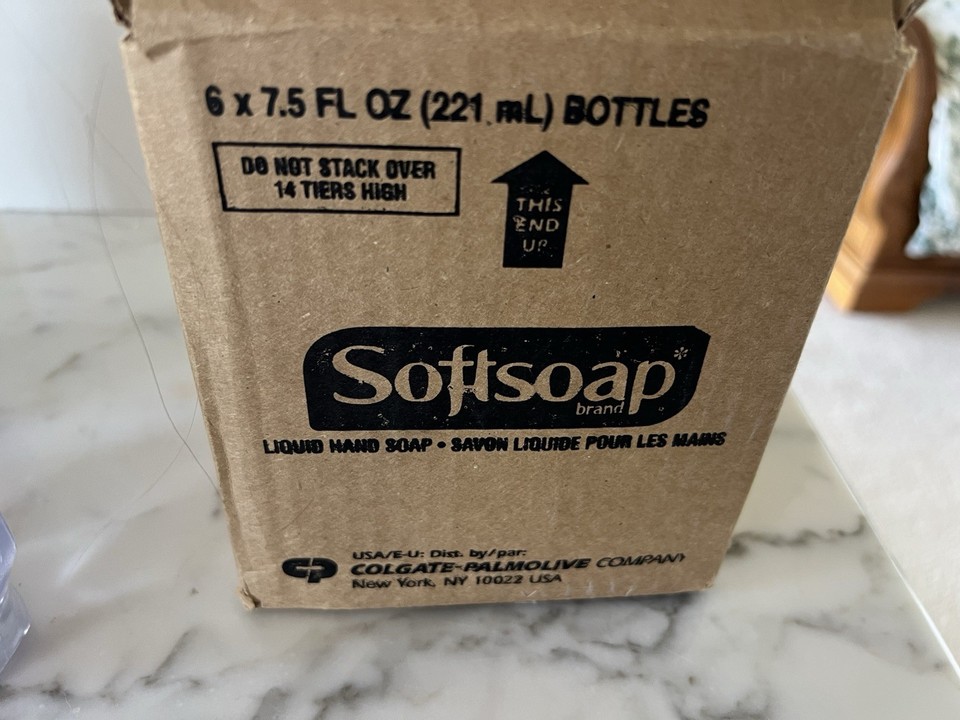 Lot 5 7.5 oz/221 ml Bottles Softsoap Washes Away Bacteria Clown Fish ...