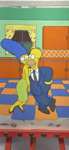 Simpsons Animtion Cell. Simpsons At RUGRATS HOME. KLASKY CSUPO | eBay